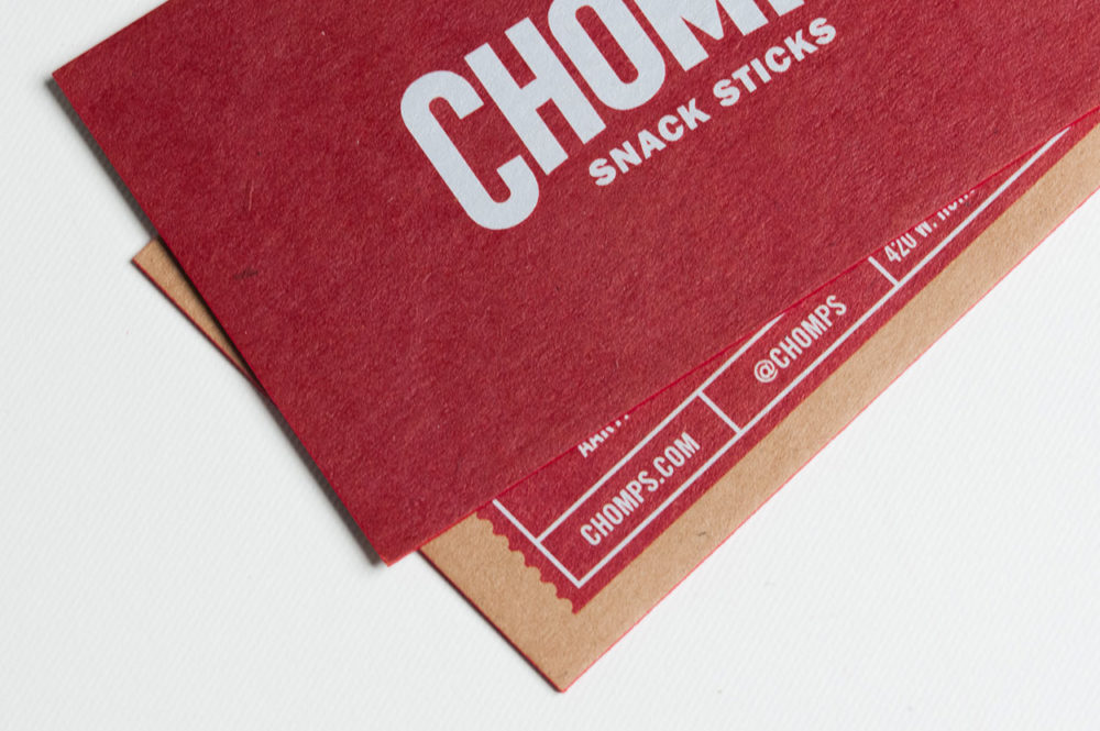 White Ink Business Card and Invitation Printing on Kraft Paper